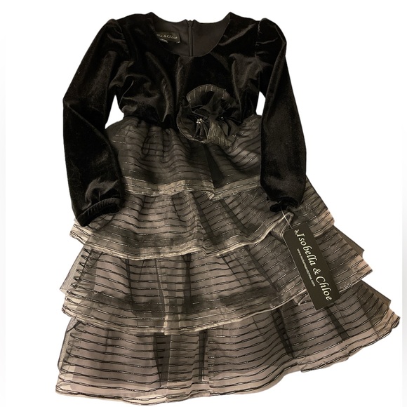 Isobella & Chloe | Dresses | Isobella And Chloe Black Holiday Dress ...